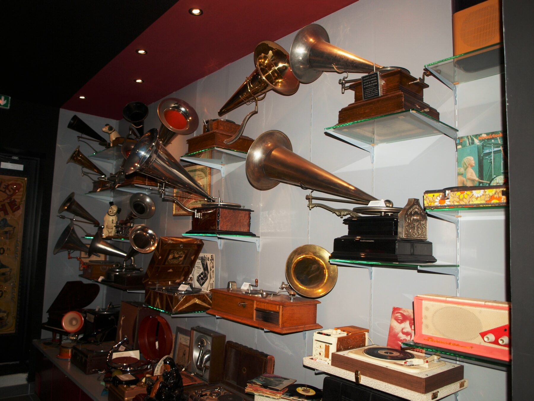 phonographe_gramophone_colombia_pathe_cylindre_pavillon_aiguille_disque ...